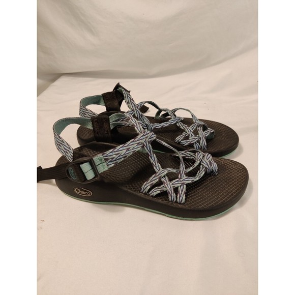 Chaco | Shoes | Chaco Zx2 Womens Sz 9 Sporty Sandals Vibram Hiking Blue ...